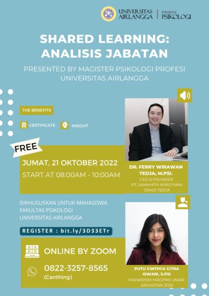 Shared Learning: Analisis Jabatan – Magister Profesi UNAIR